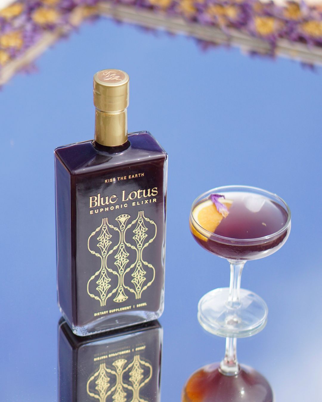 Blue Lotus Euphoric Elixir | Non-Alcoholic Mood Enhancer – Kisstheearth