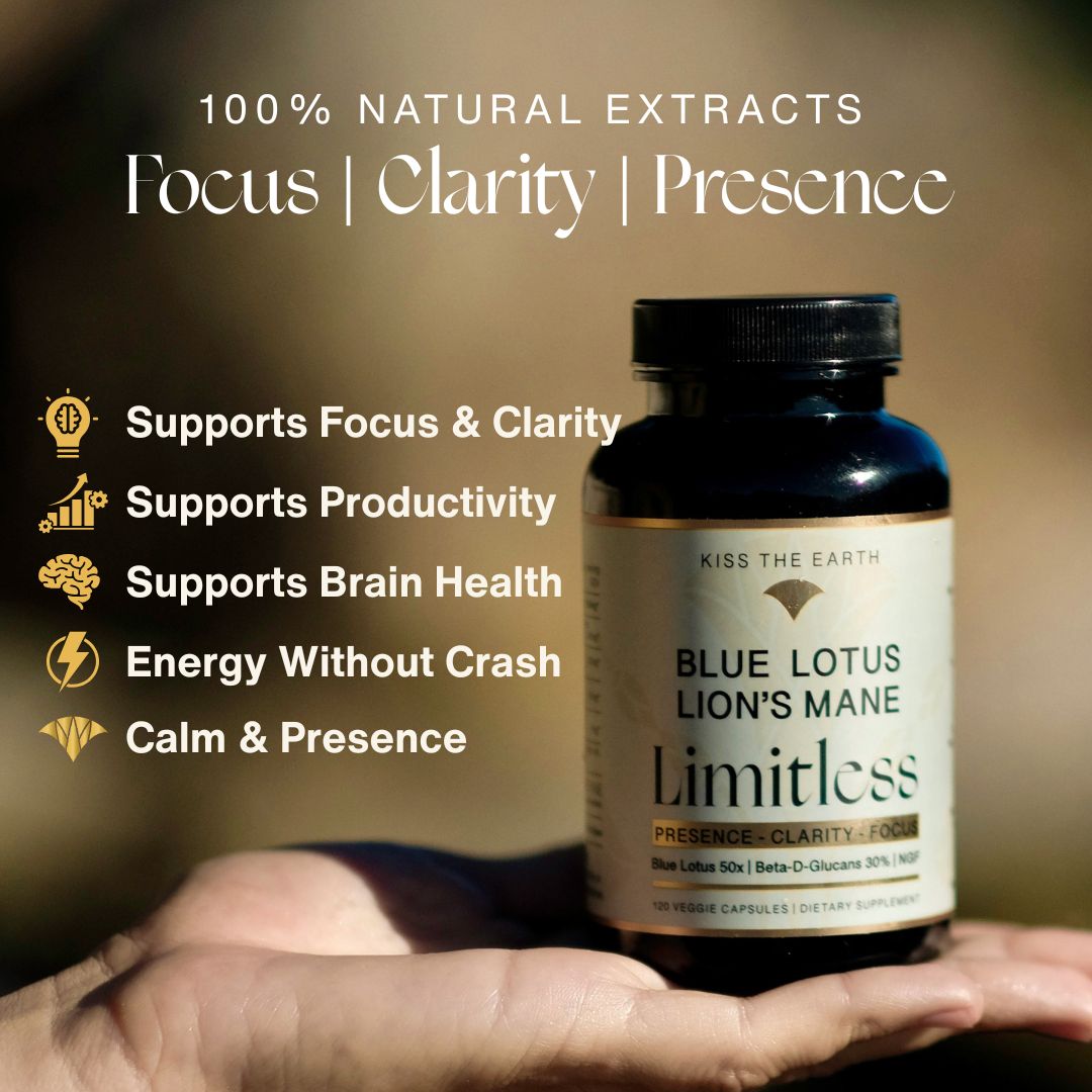 Limitless - Blue Lotus & Lion's Mane | Kisstheearth