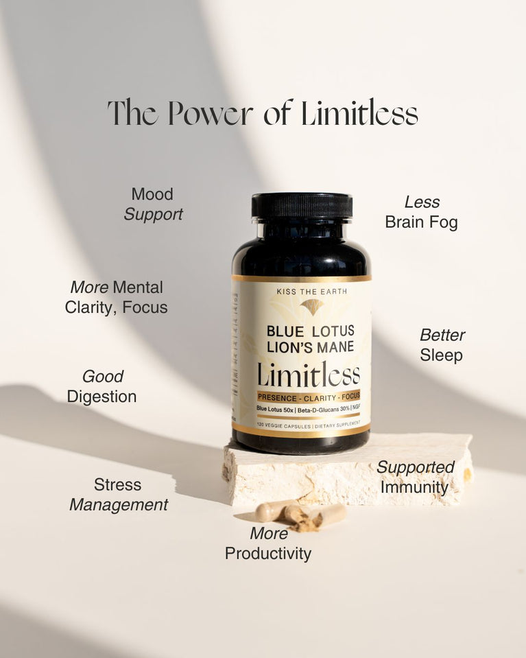Limitless, Blue Lotus & Lion's Mane | Focus, Clarity, Presence ...